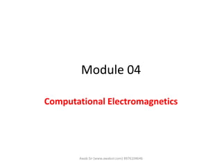 Computational electromagnetics | PDF
