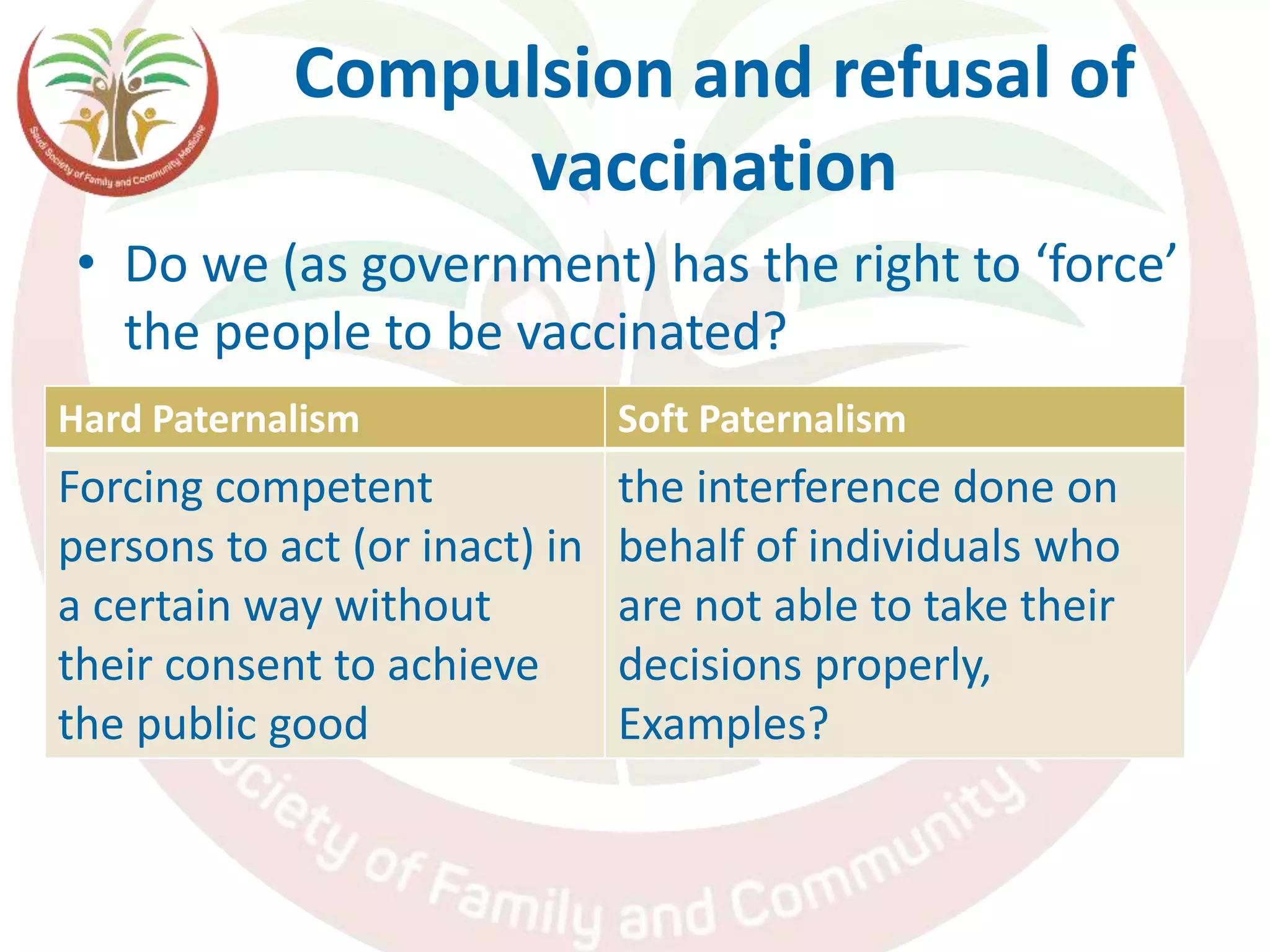 Module05 ethical issues in vaccination | PPTX
