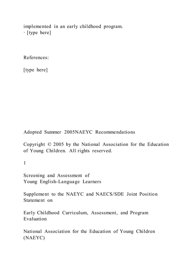 Module 05 Written Assignment – Assessing Young English Langu | DOCX