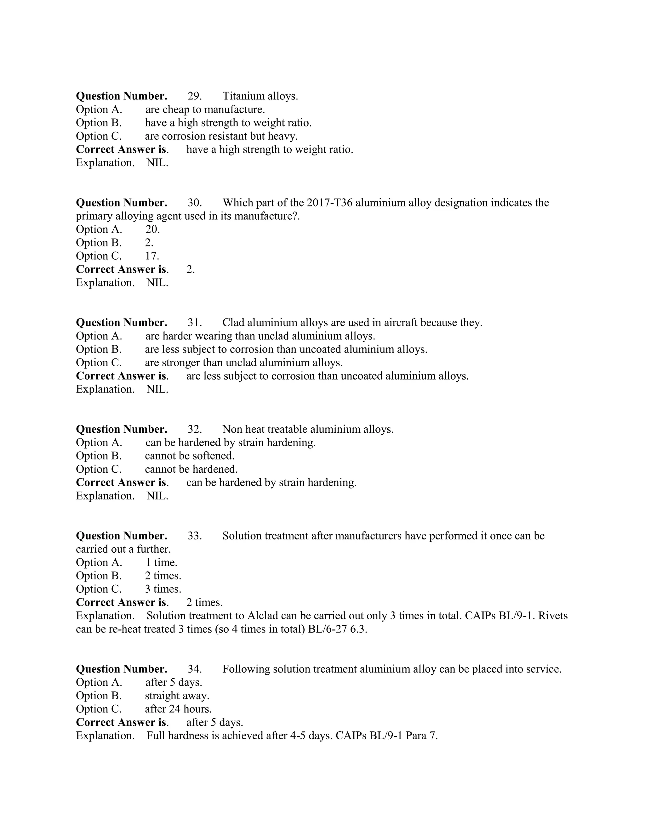 EASA Part-66 Module06 mcq's | PDF