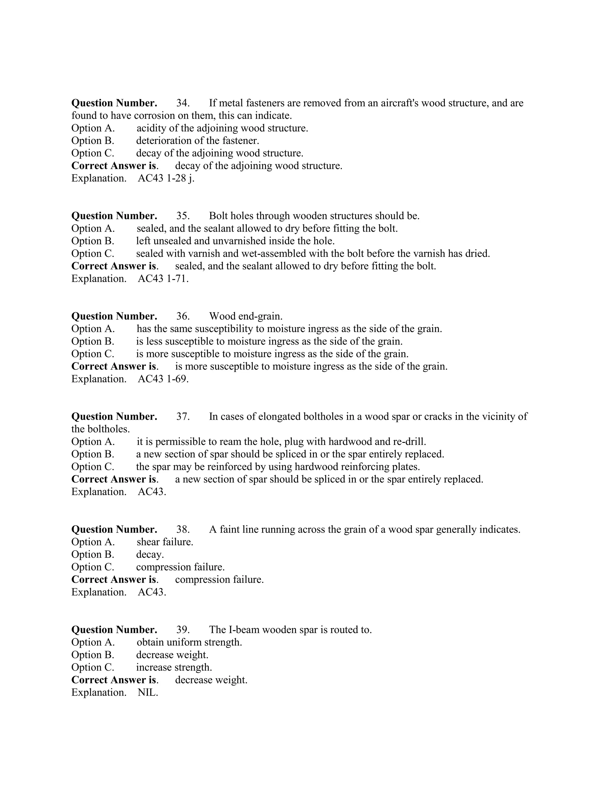 EASA Part-66 Module06 mcq's | PDF