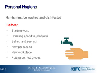 Module 08 - Personal hygiene in the food .ppt