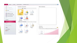Module 08 Access & Use Database Application.pptx | Databases | Computer Software and Applications