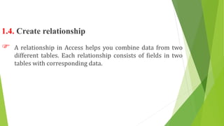 Module 08 Access & Use Database Application.pptx | Databases | Computer Software and Applications