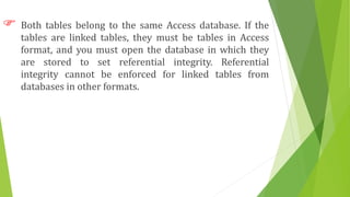 Module 08 Access & Use Database Application.pptx | Databases | Computer Software and Applications