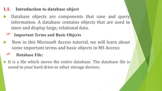 Module 08 Access & Use Database Application.pptx | Databases | Computer Software and Applications