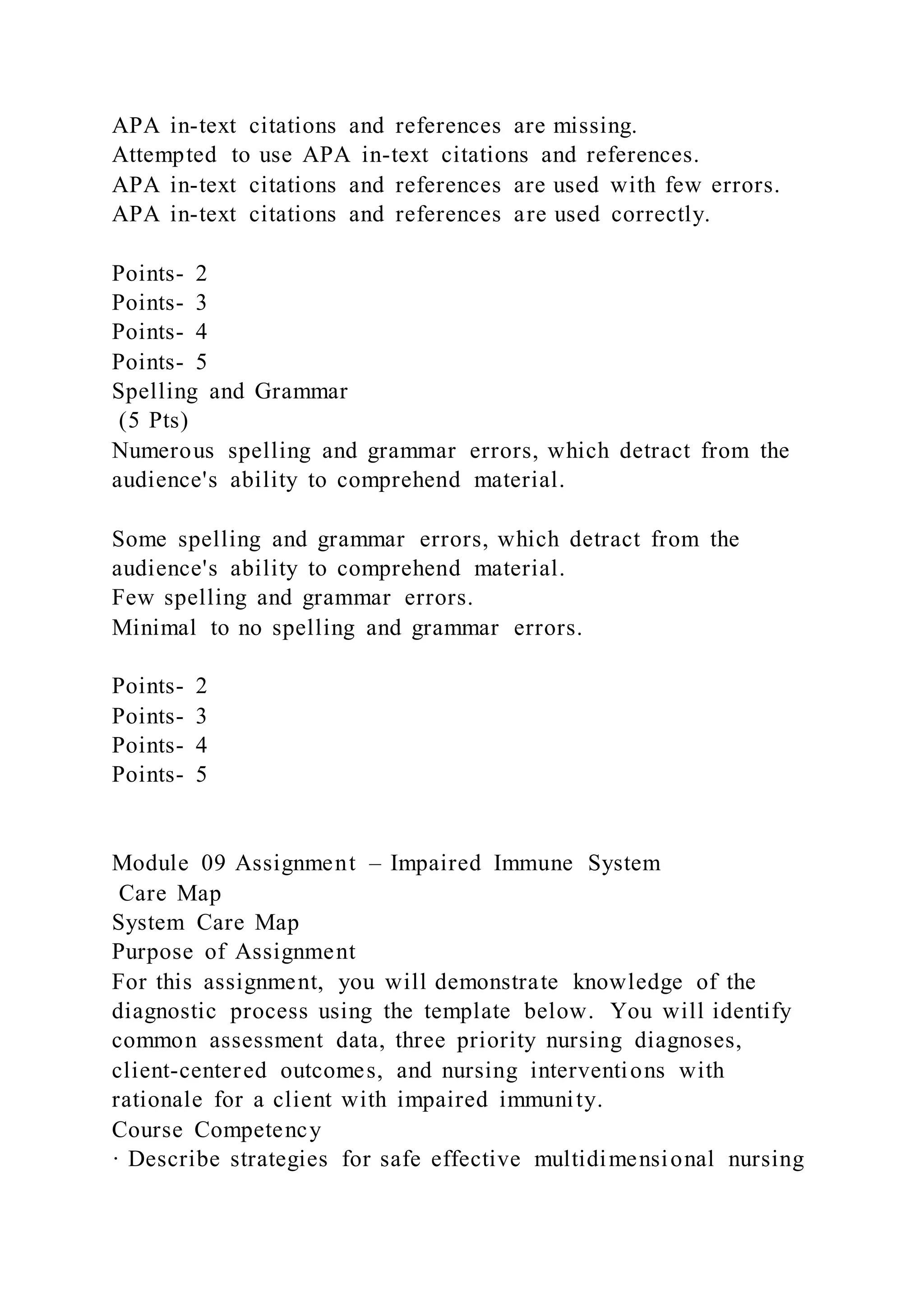 Module 08 Assignment – Nursing InterventionsPurpose of the Assig | PDF