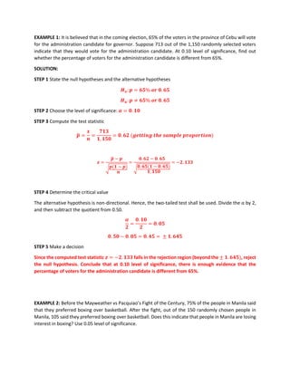 Module08 hypotheses testing proportions | PDF