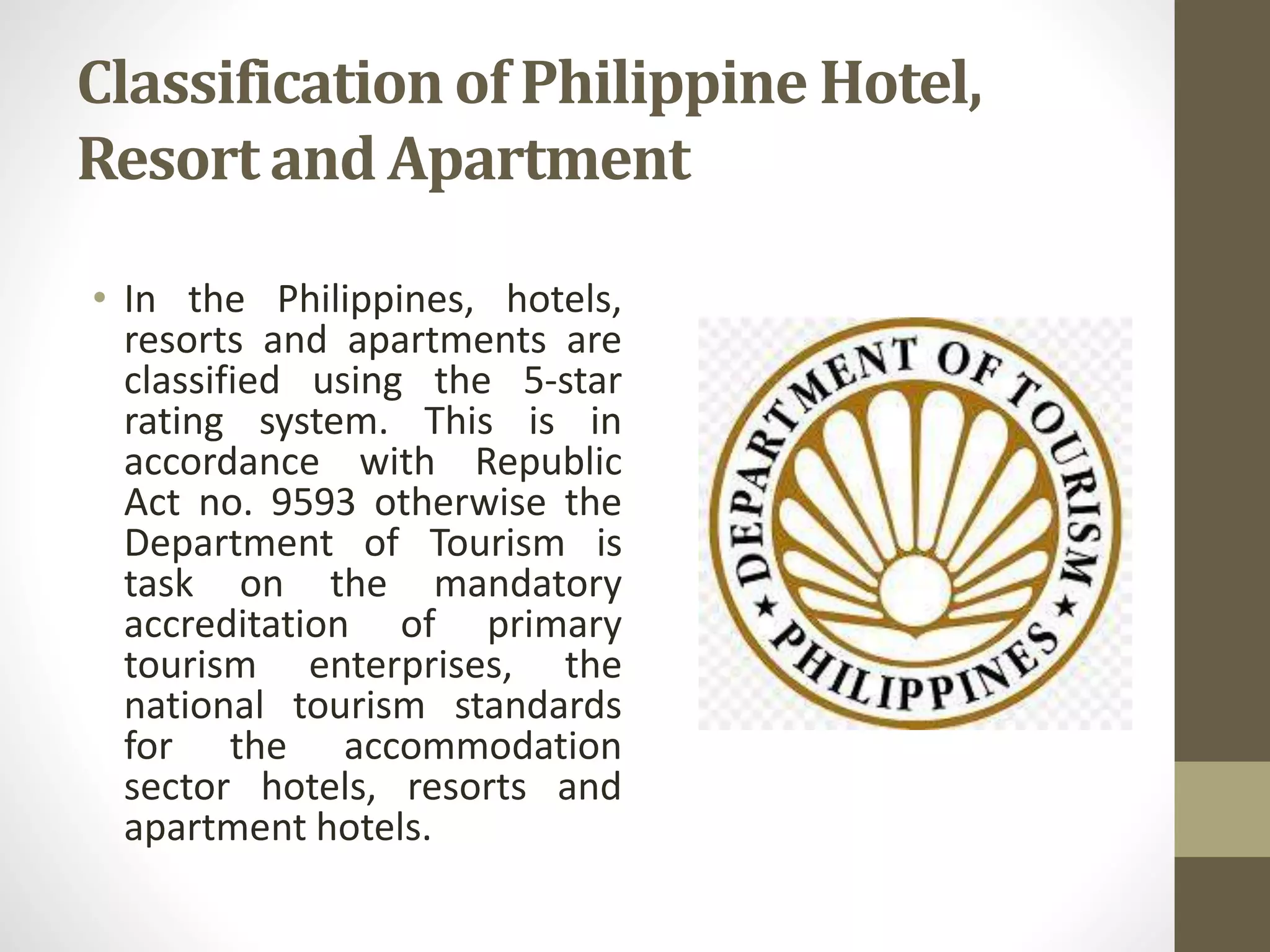 Module 0 hotel star rating in the Philippines : A Review | PPTX