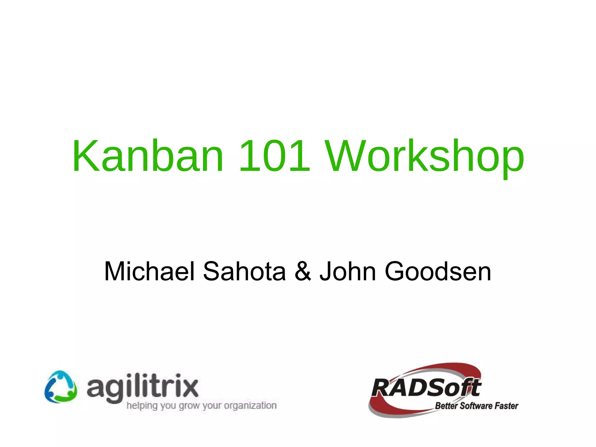 Kanban 101 - 0 - Introduction | PPT