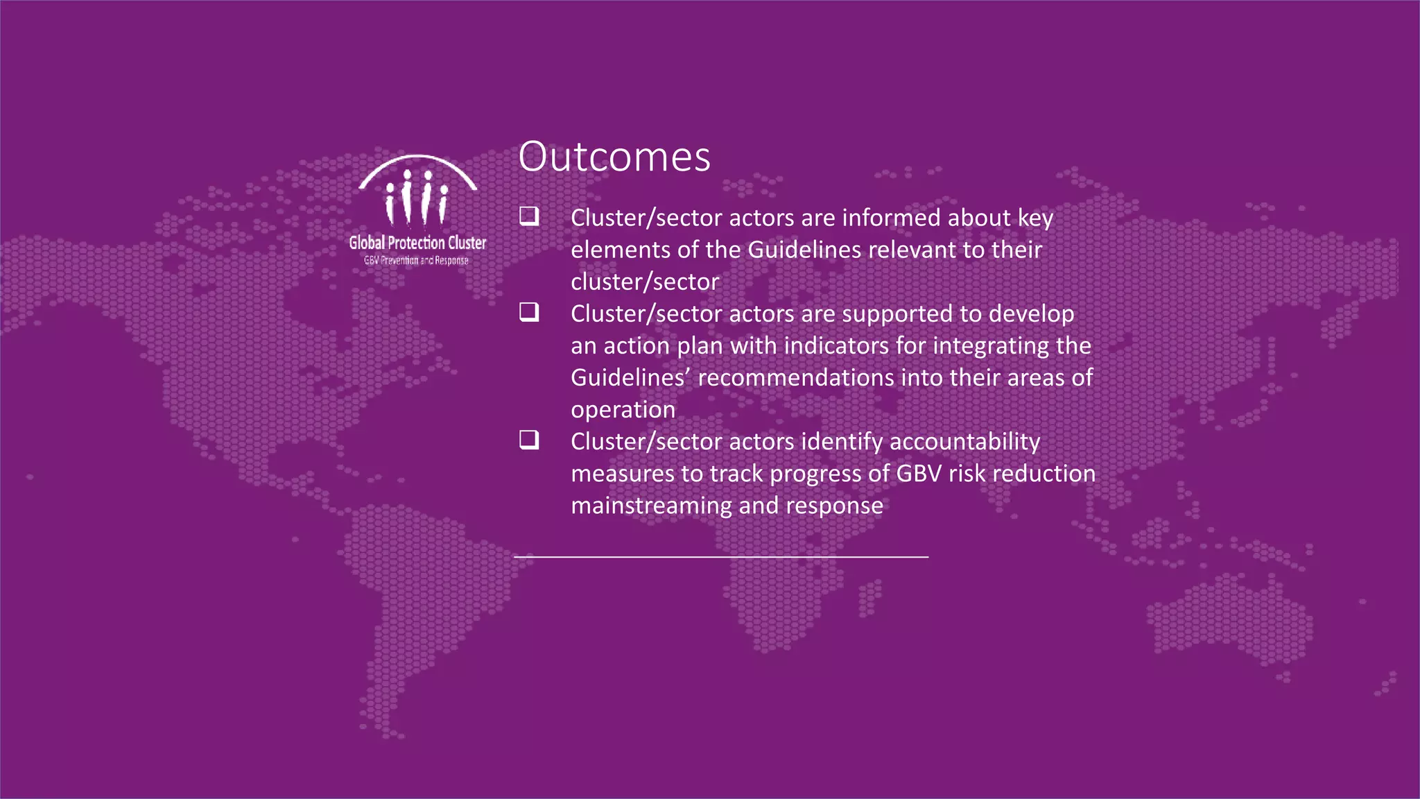 Guidelines For Integrating Gender Based Violence In Interventions In
