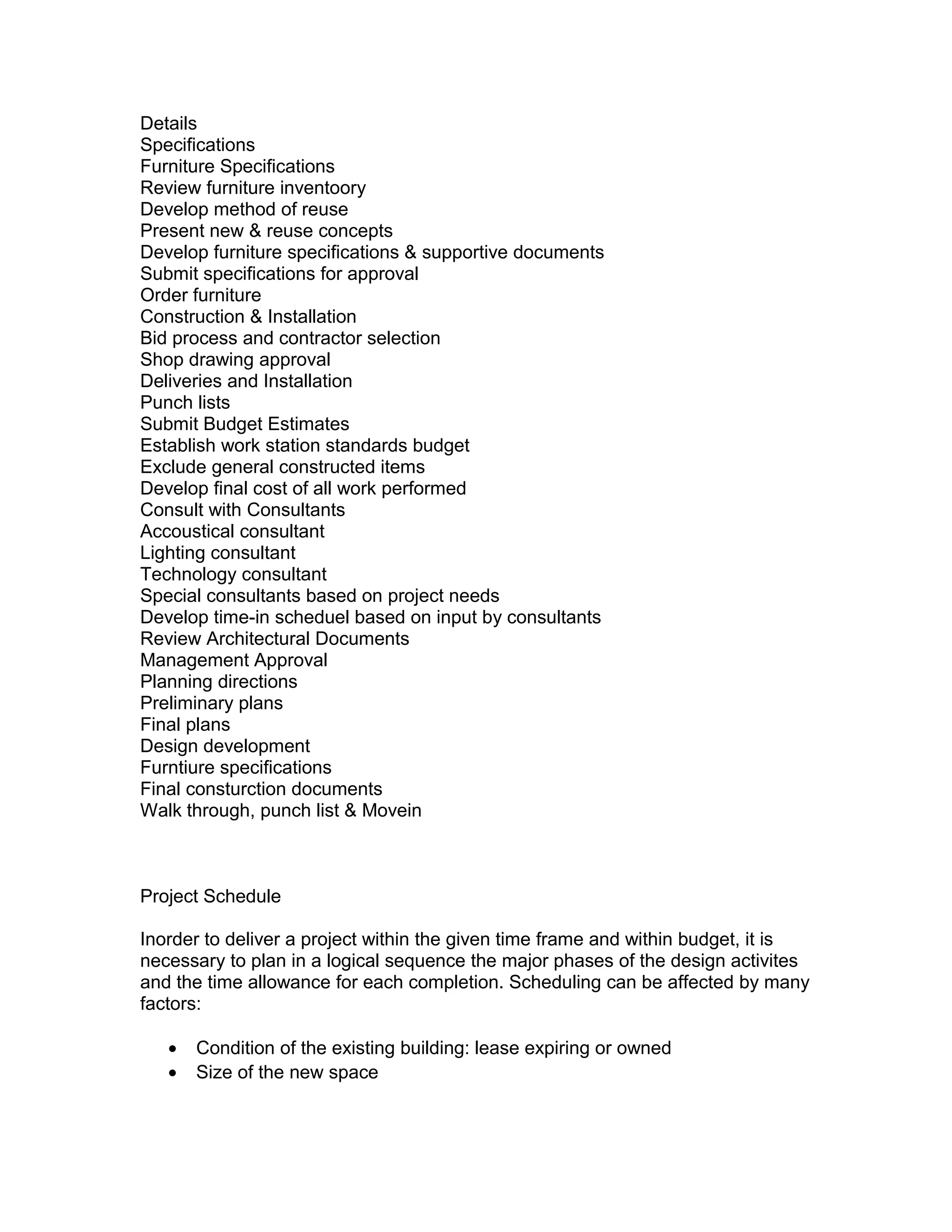 Module 1 1.2 space planning | DOC