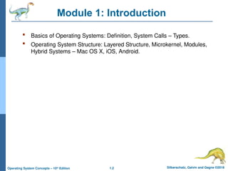 Module 1-1.pptx on the Operating Systems | PPTX