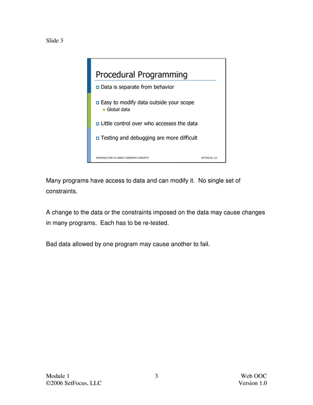 Introduction to Object Oriented Concepts | PDF | Programming Languages | Computing