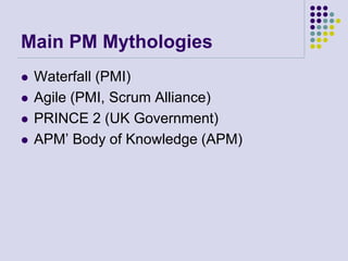 PM FrameWork: Module 1 | PPTX