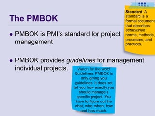 PM FrameWork: Module 1 | PPTX