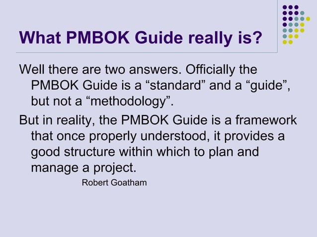 PM FrameWork: Module 1 | PPTX