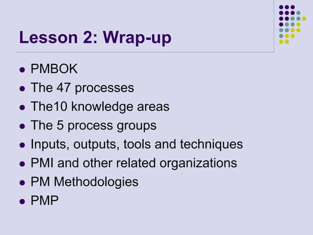 PM FrameWork: Module 1 | PPTX