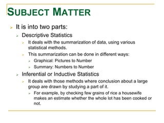 Introduction concepts of Statistics | PPT