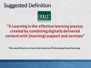 Introduction to E-learning | PPT