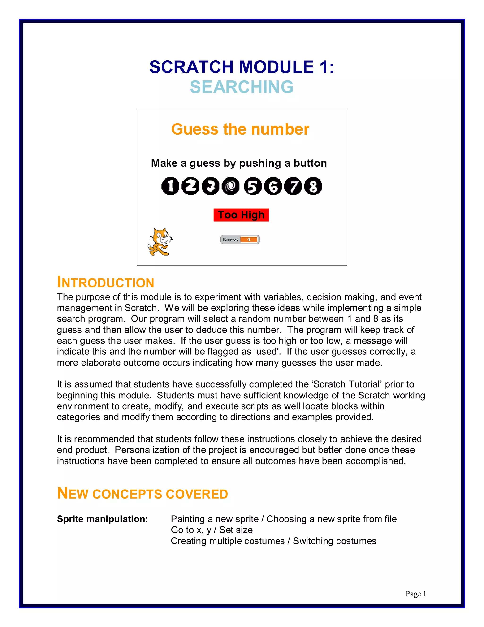 Modul 1 Scratch | PDF