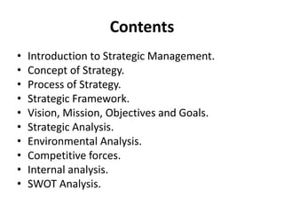 Introduction to Strategic Management - Module 1 – MG University - Manu Melwin Joy | PPTX