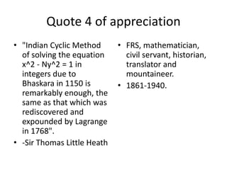 History of Mathematics in India | PPTX