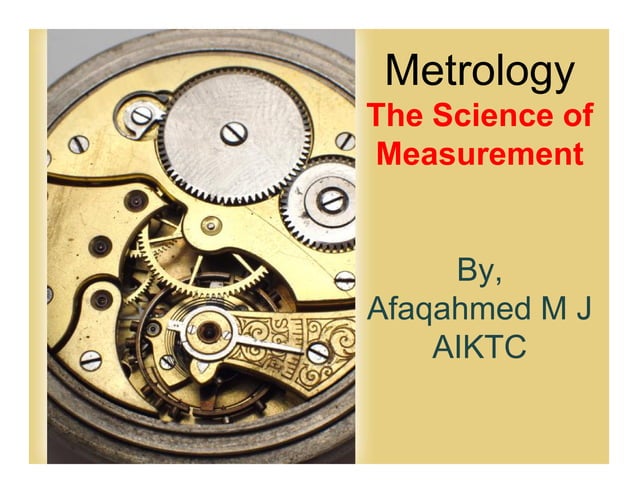 Introduction to Metrology | PDF | Physics | Science
