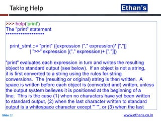 Python Training in Pune - Ethans Tech Pune | PPTX