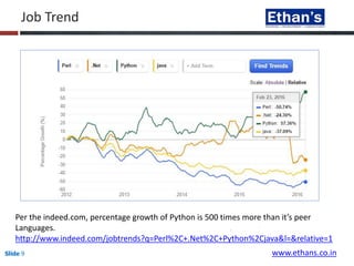 Python Training in Pune - Ethans Tech Pune | PPTX | Web Development | Internet