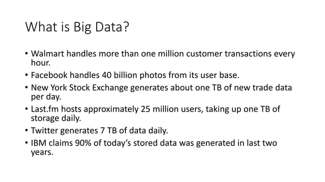 Introduction To Big Data And Hadoop Architecture Module 1 Ppt