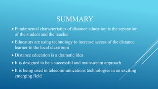 Foundations of Distance Education | PPT