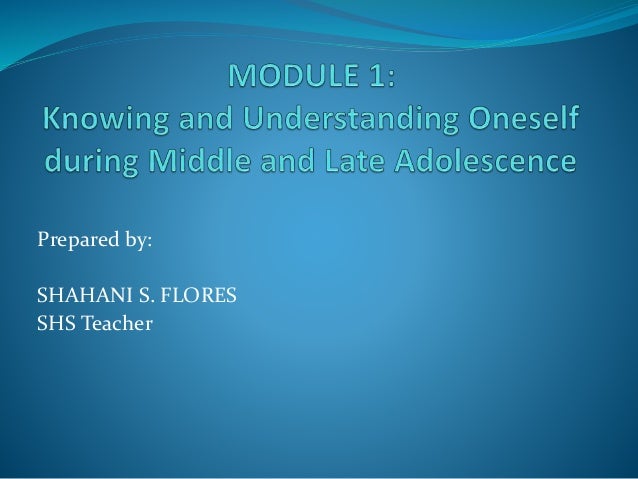Module 1: Personal Development