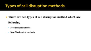 Cell Disruption | PPT