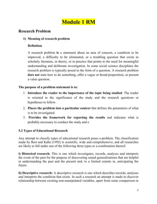 Research Methodology Module-01 | PDF | Postgraduate Education | College Education