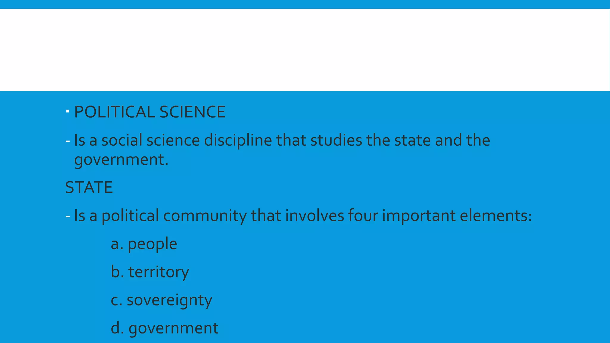 Module 1: THE CONCEPTS OF POLITICS AND GOVERNANCE | PPTX