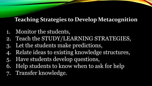 Module 1: Metacognition | PPTX