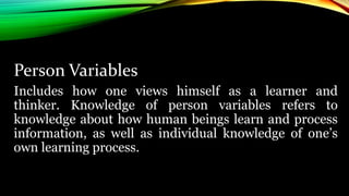 Module 1: Metacognition | PPTX