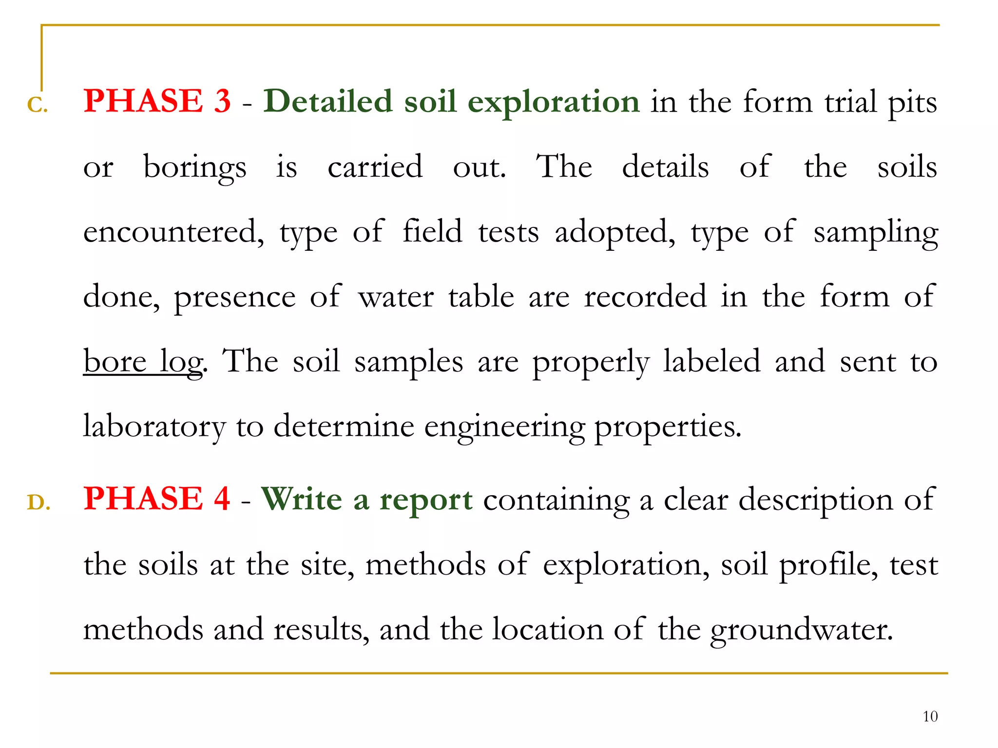 SOIL EXPLORATION | PPT