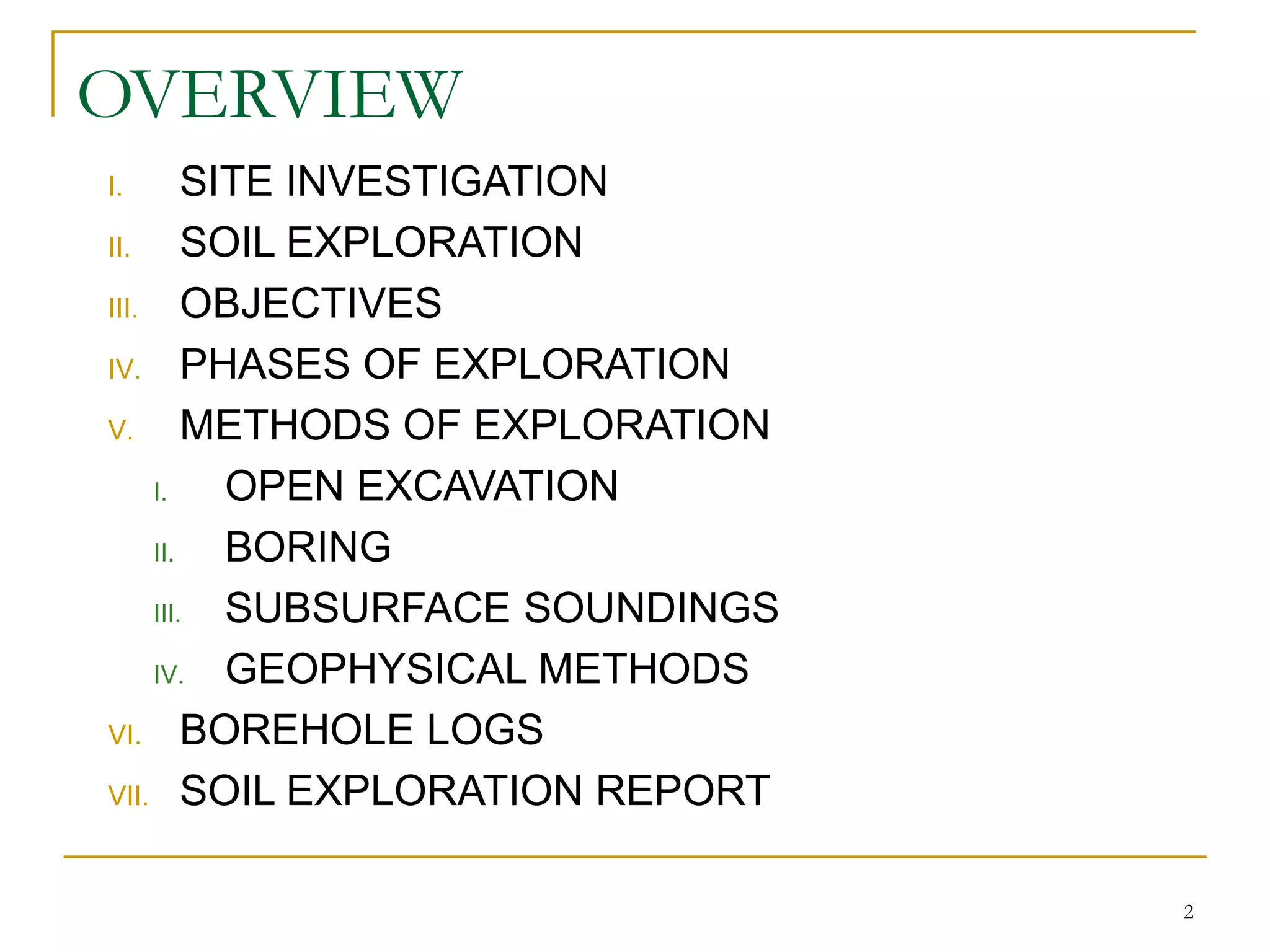 SOIL EXPLORATION | PPT