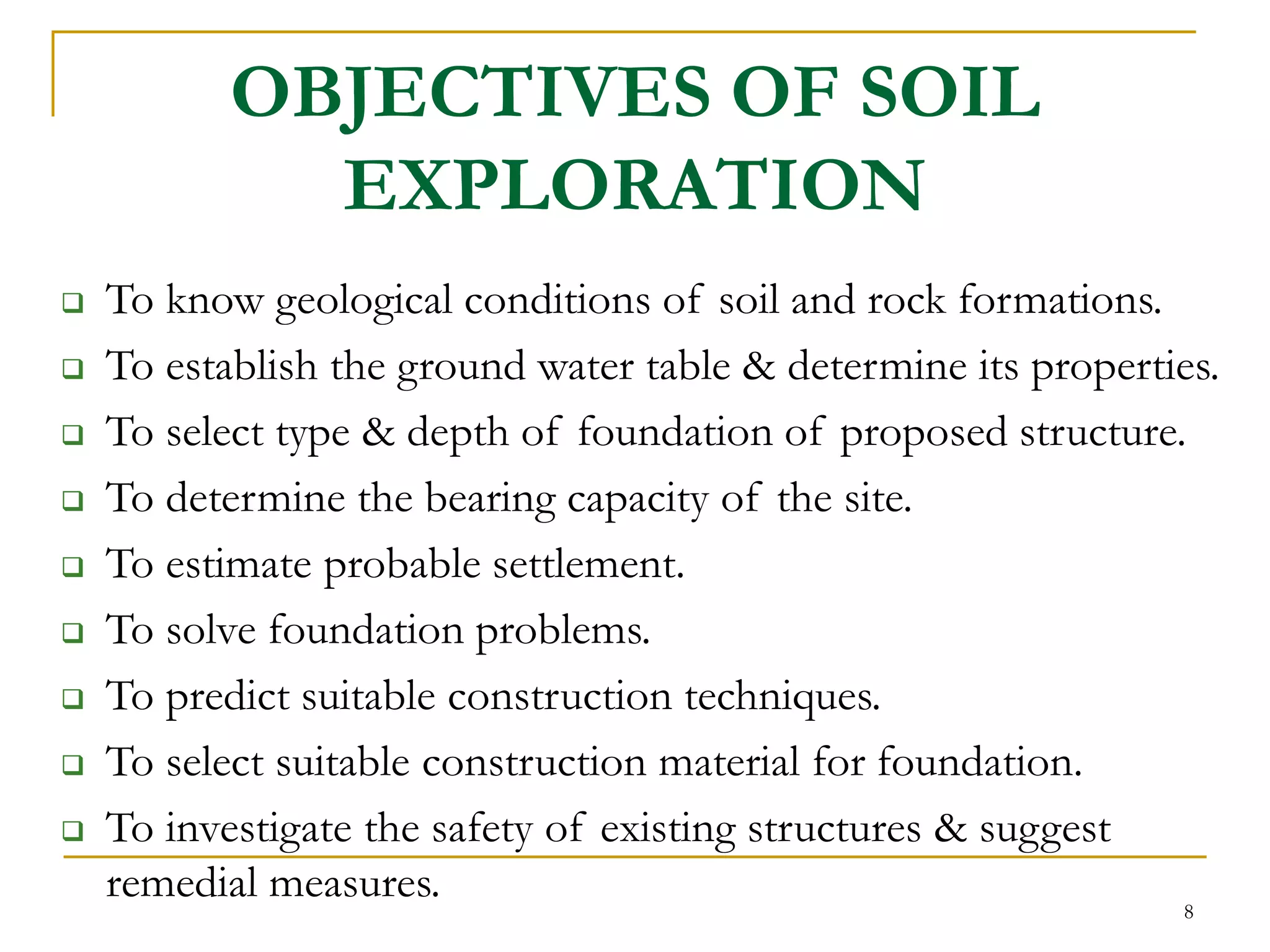 SOIL EXPLORATION | PPT