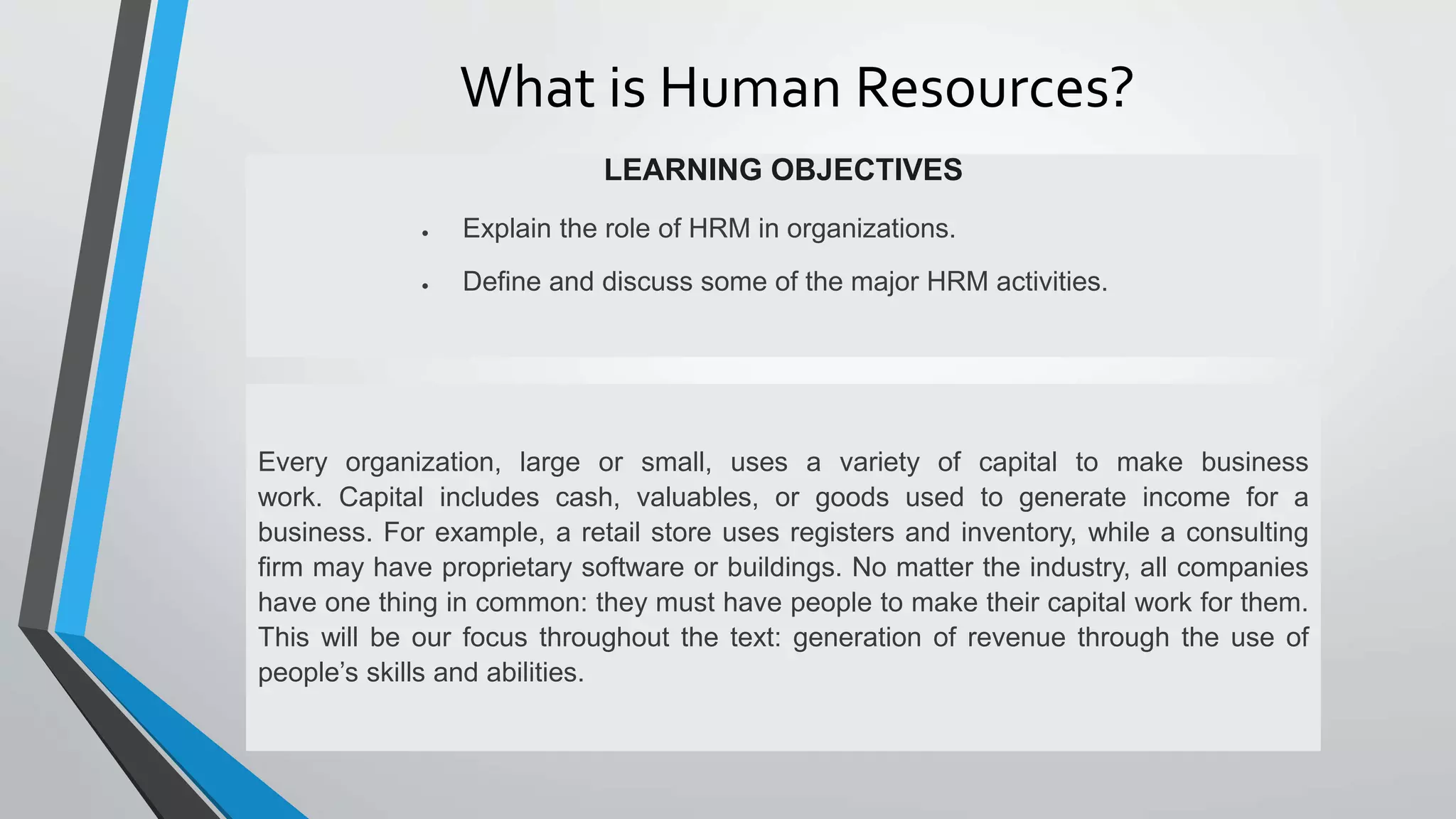 Module 1: The Role of Human Resources, Chapter 1-What is Human ...