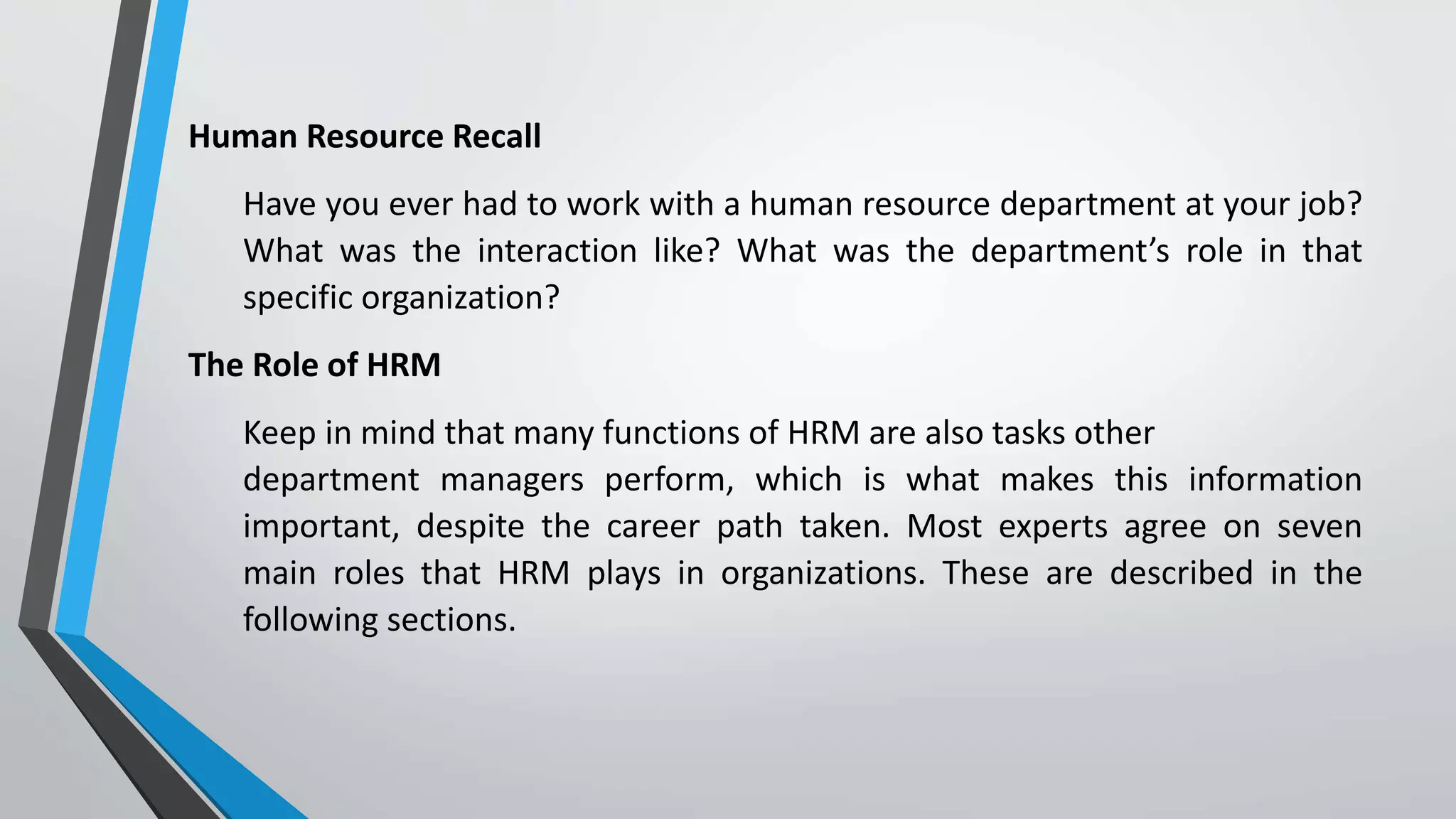 Module 1: The Role of Human Resources, Chapter 1-What is Human ...