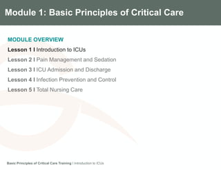 Module 1.1 Intro to ICU | PPTX | Infectious Diseases | Diseases and Conditions