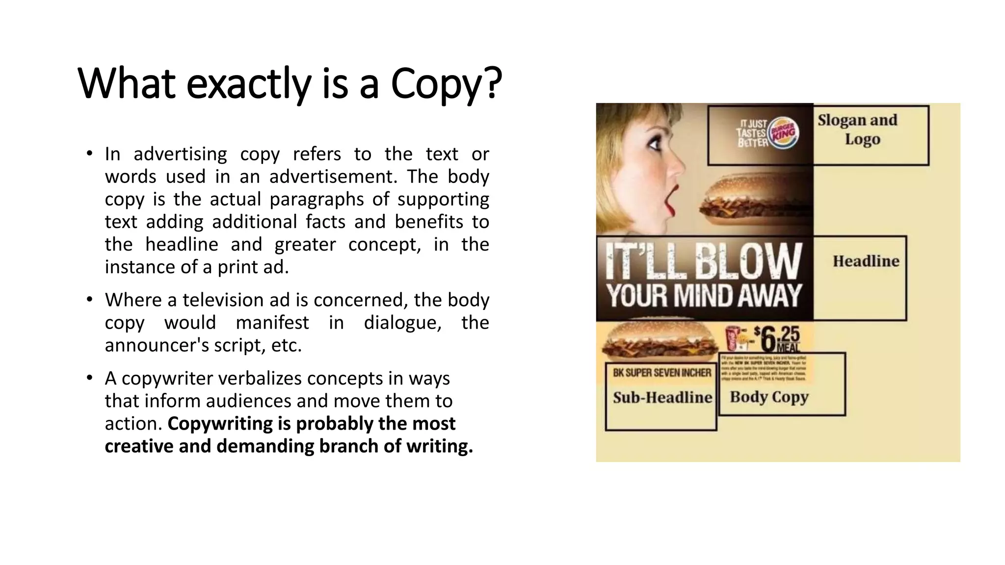 INTRODUCTION TO COPYWRITING | PPTX