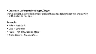 INTRODUCTION TO COPYWRITING | PPTX