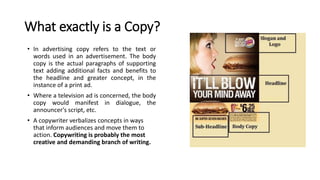 INTRODUCTION TO COPYWRITING | PPTX