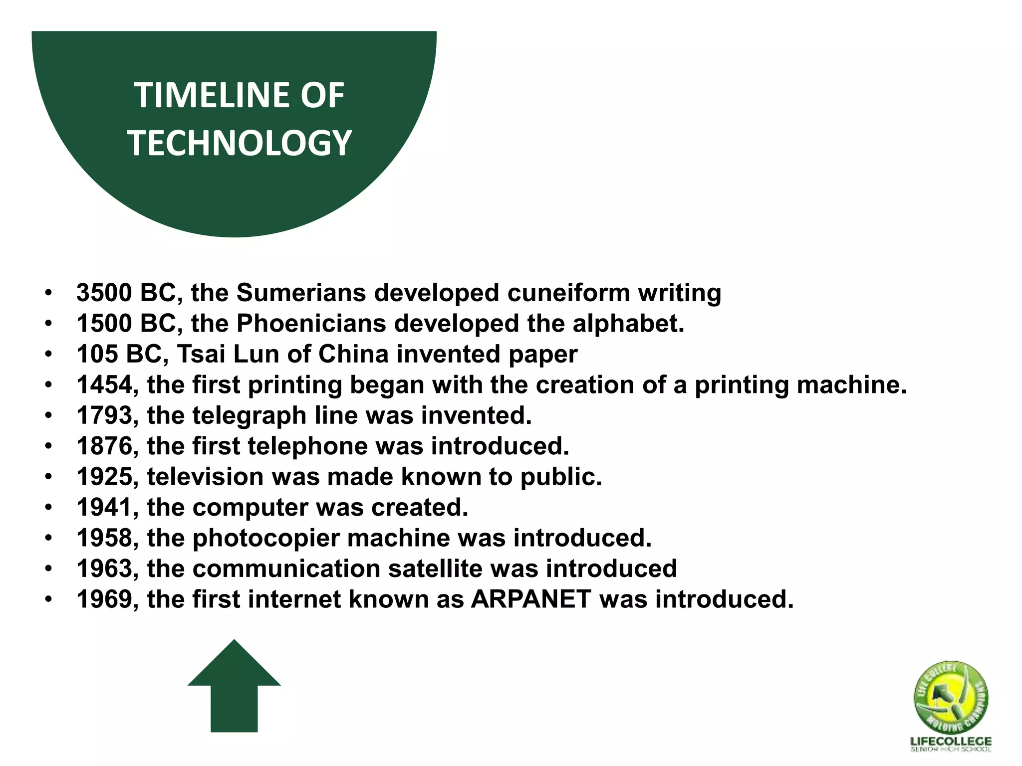 MODULE 1: INTRODUCTION TO INFORMATION AND COMMUNICATION TECHNOLOGY | PPTX