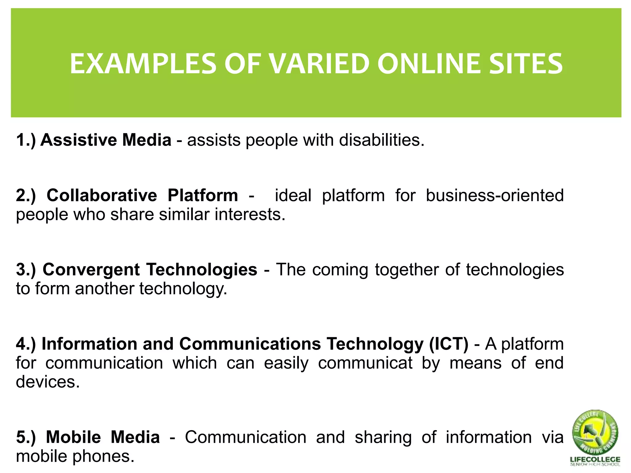 MODULE 1: INTRODUCTION TO INFORMATION AND COMMUNICATION TECHNOLOGY | PPTX