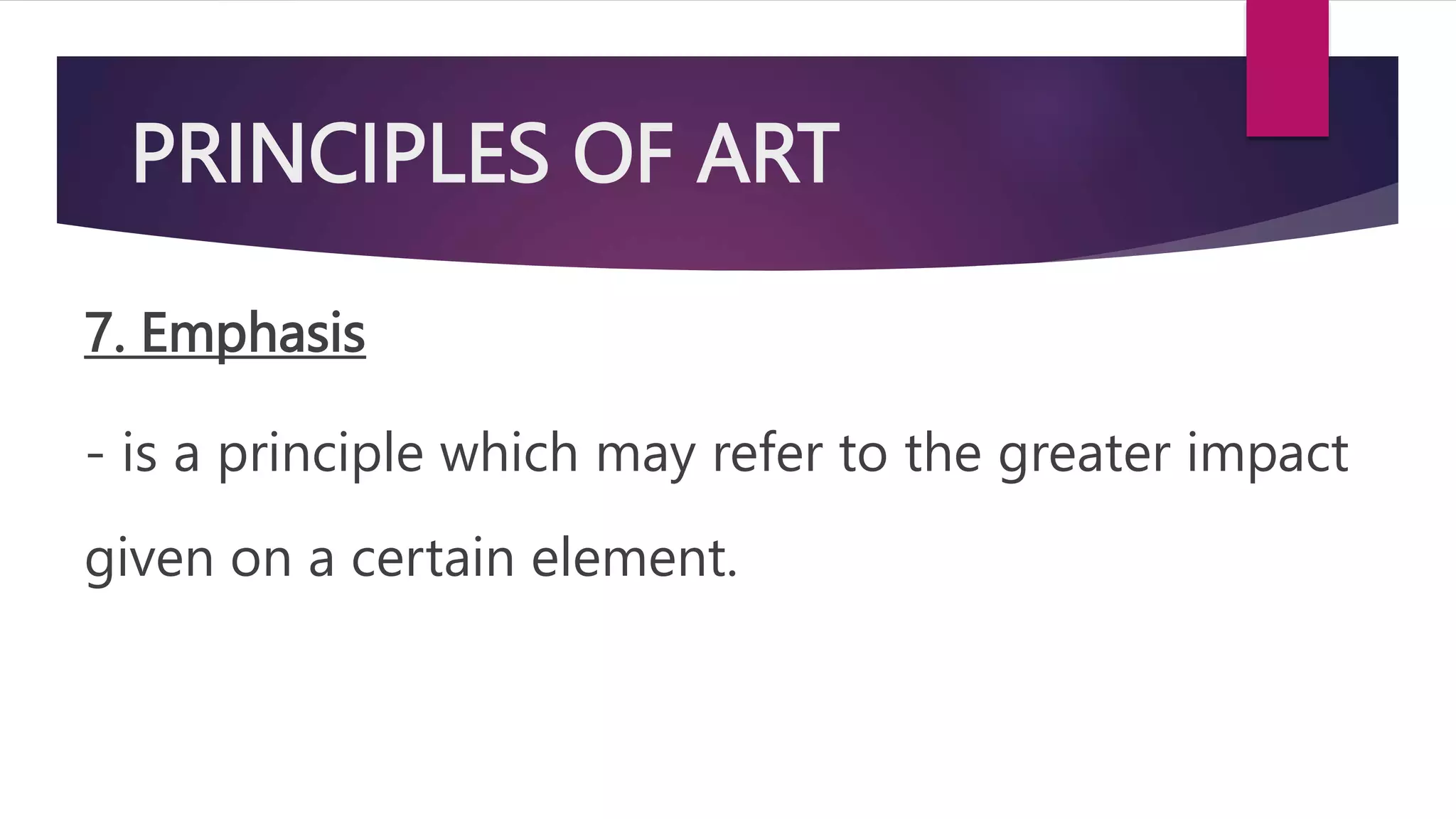 Elements and Principles of Art.pptx | Painting | Arts and Crafts